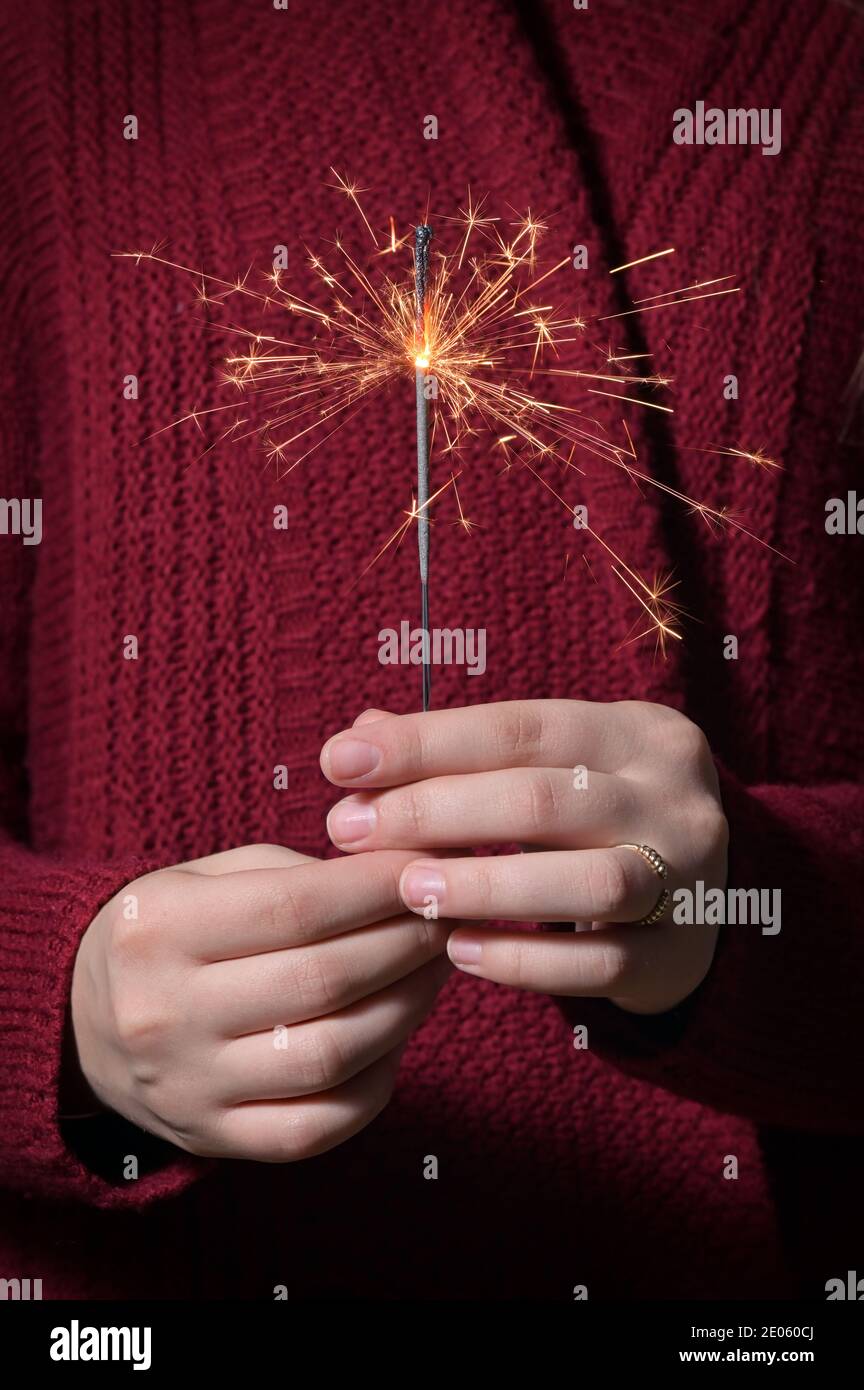 Girl holding festive party hi-res stock photography and images - Alamy