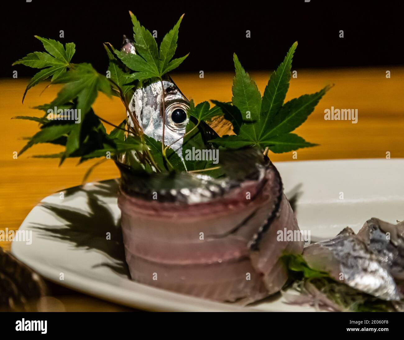 Restaurant Preparation of Fish-Dish in Shizuoka, Japan Stock Photo - Alamy