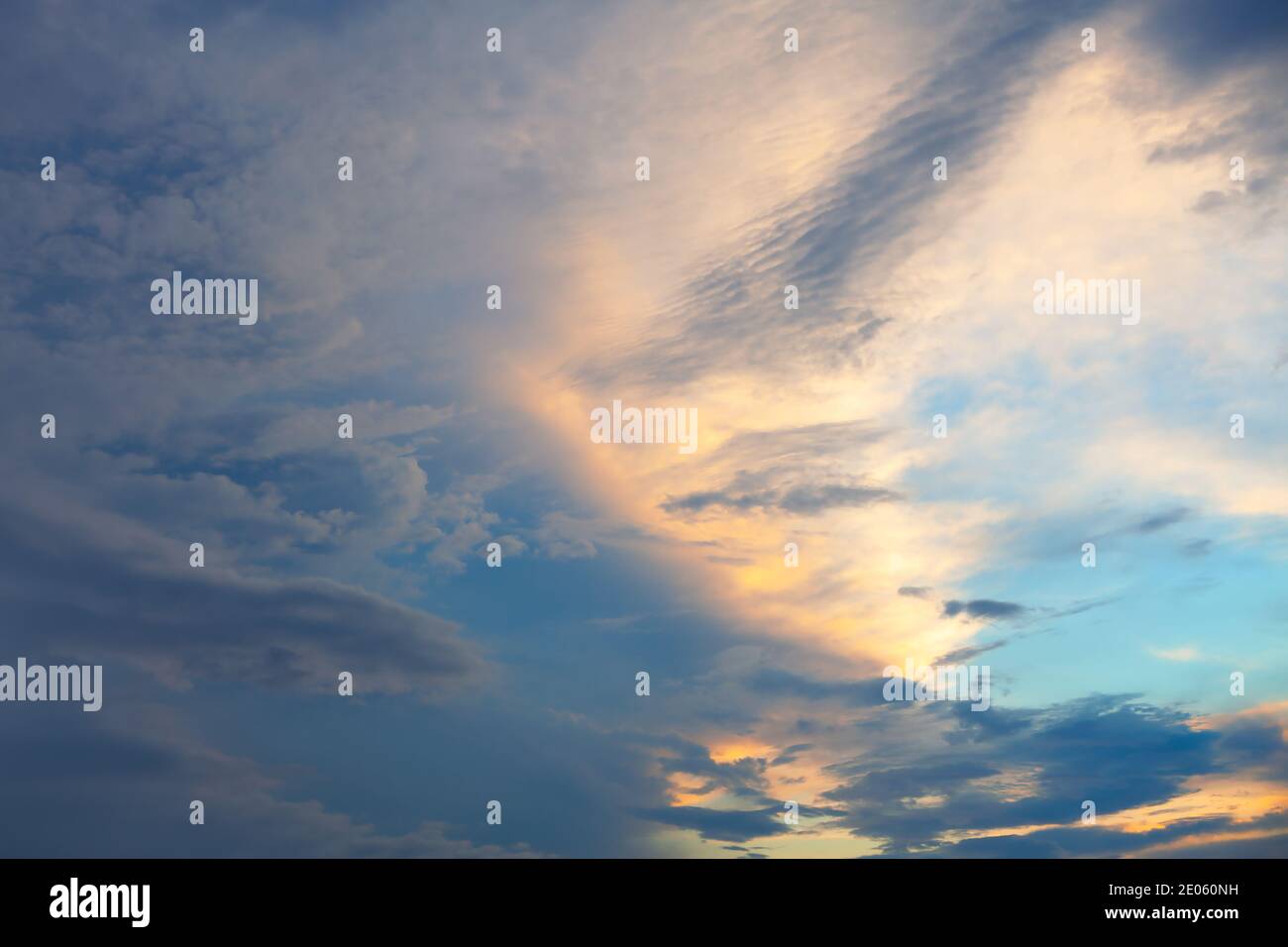 Stratocumulus Clouds in low morning lighting Stock Photo - Alamy