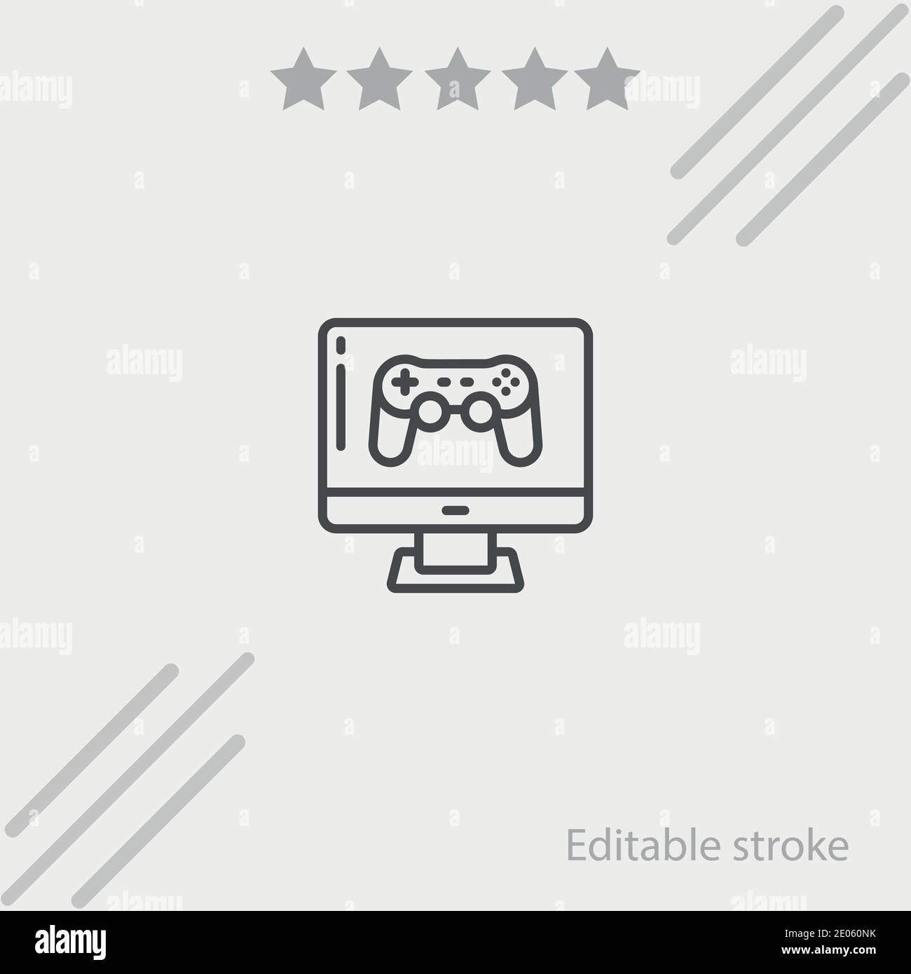 gaming vector icon modern simple vector illustration Stock Vector Image ...