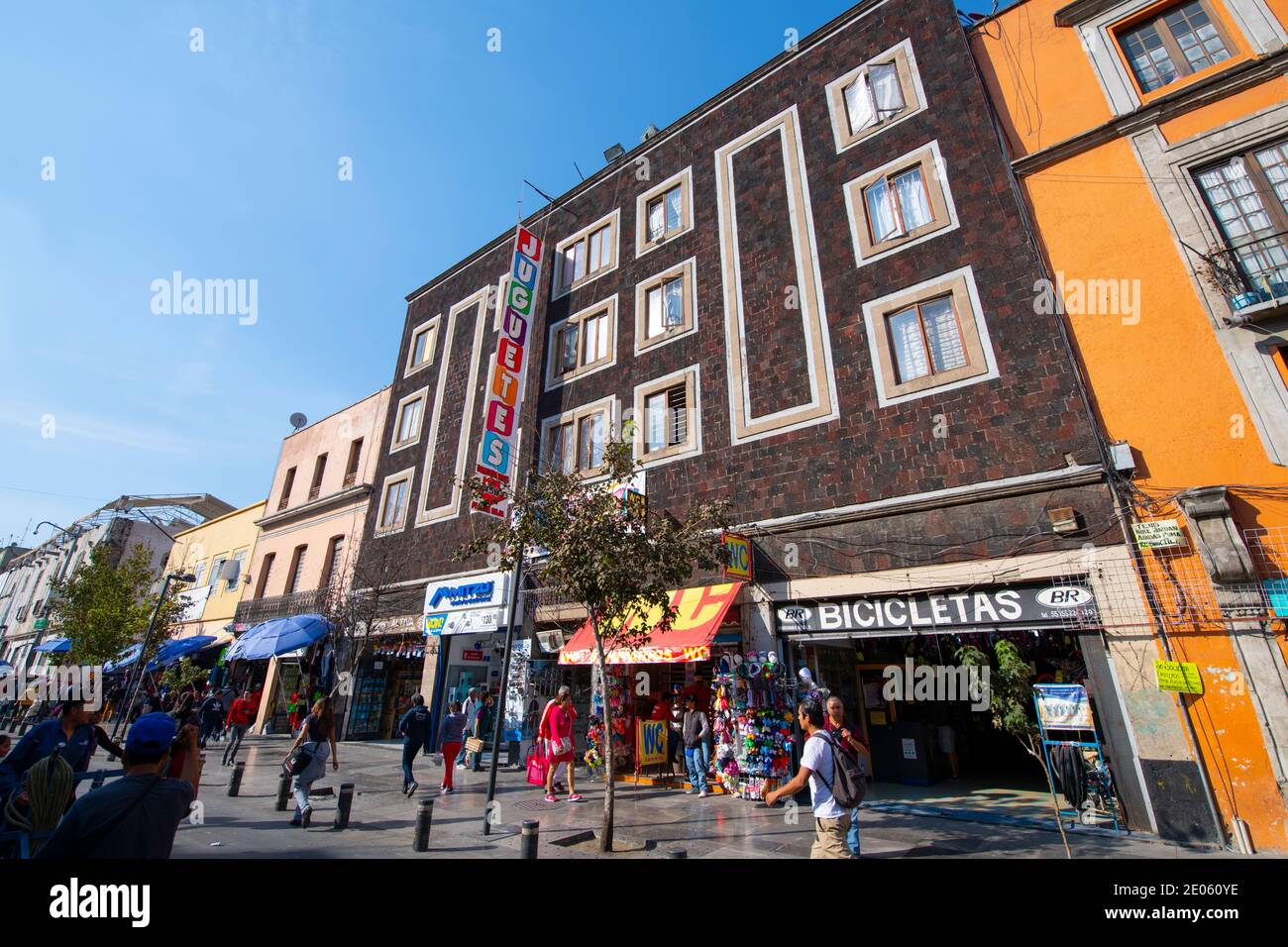 Historic buildings on Corregidora Street at Jesus Maria Street in ...