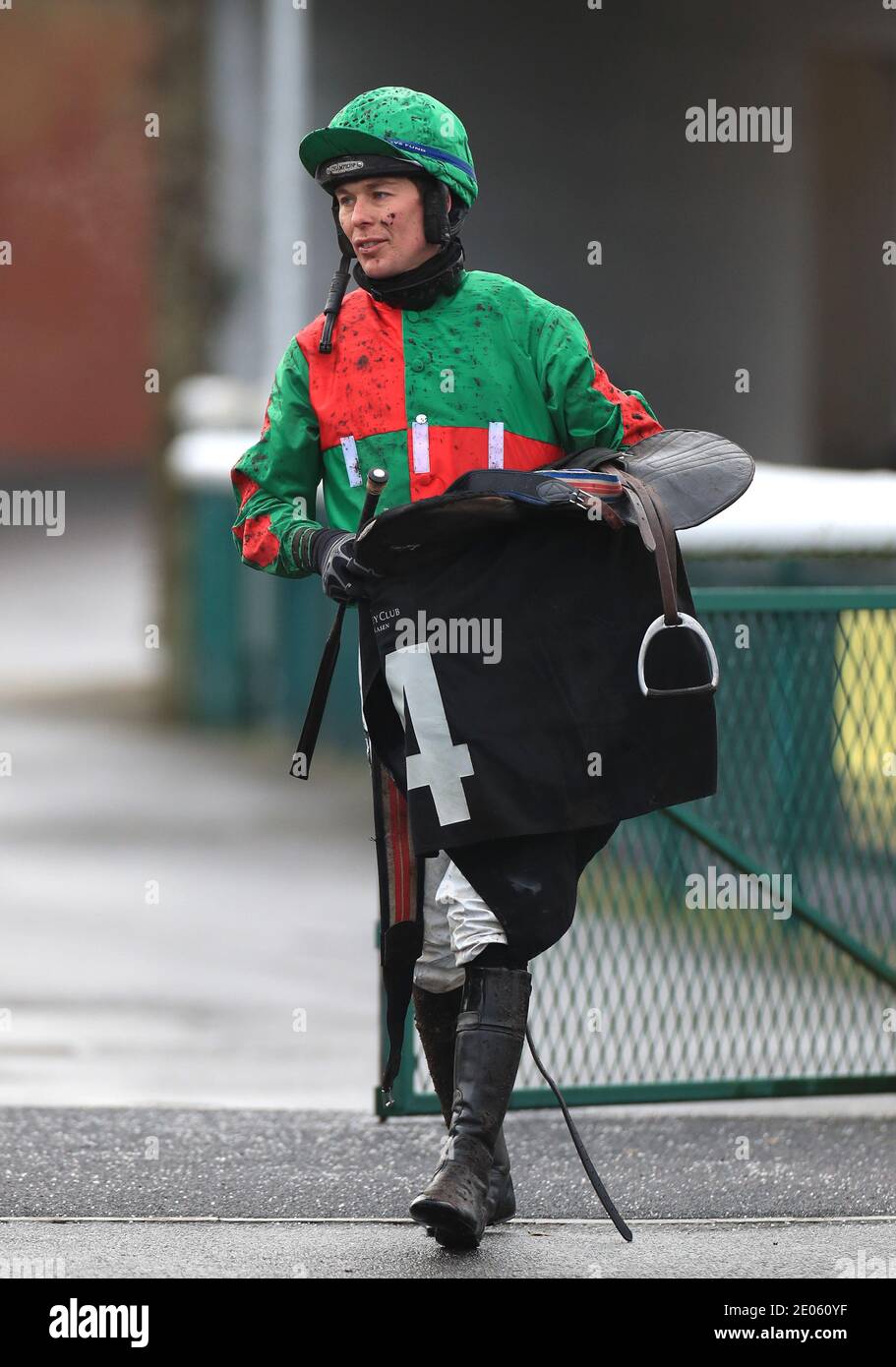 Jockey Lee Edwards at Market Rasen Racecourse Stock Photo - Alamy