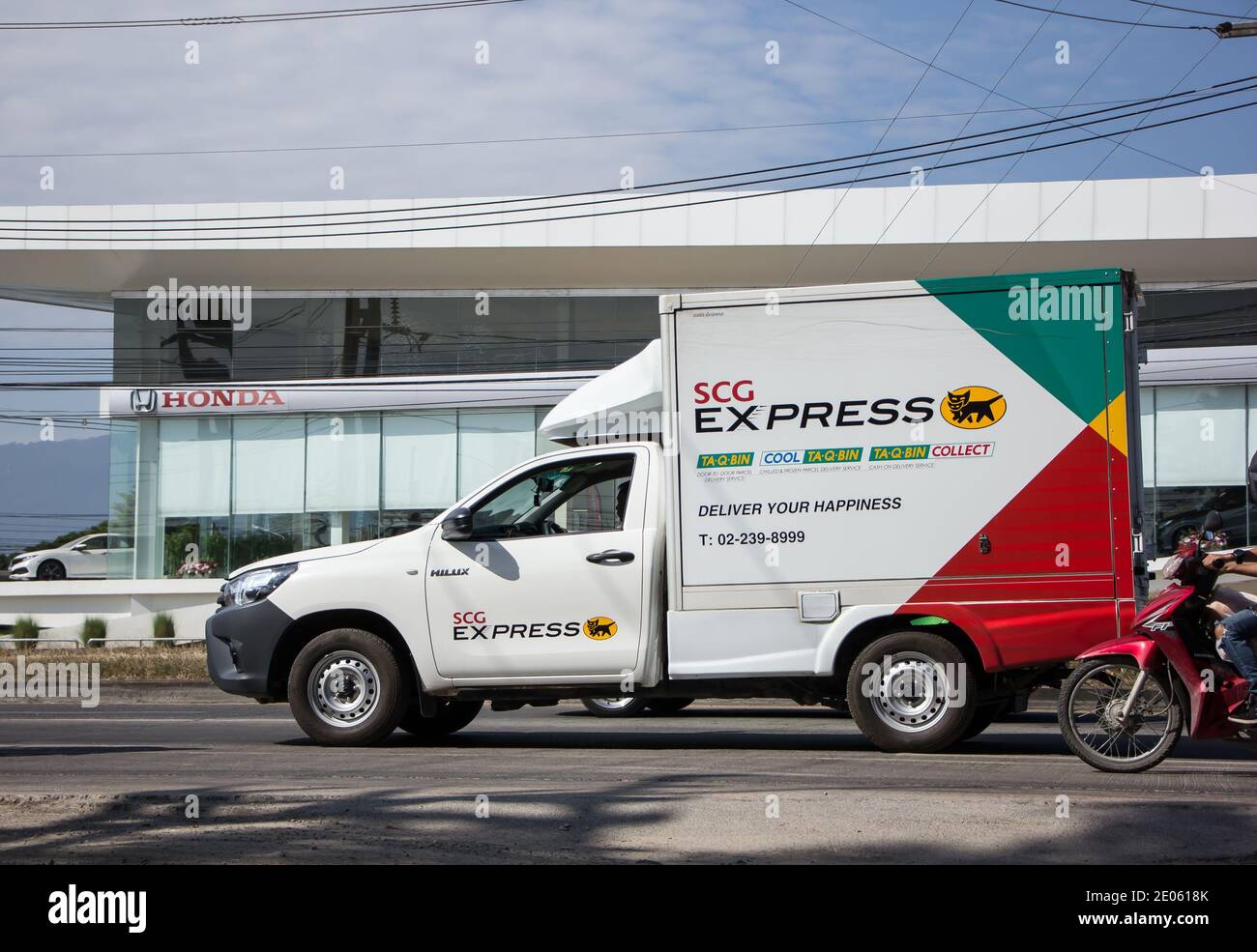 Chiangmai, Thailand - November 23 2020: Container truck of SCG ...