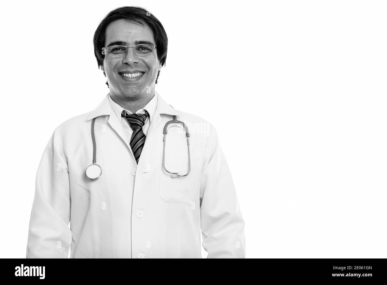 Happy persian man doctor wearing hi-res stock photography and images ...