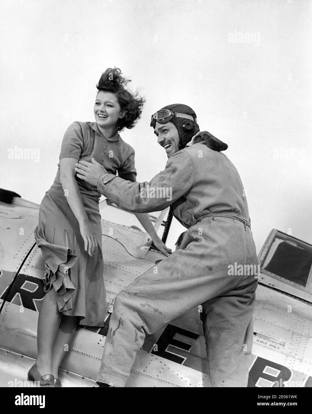 MYRNA LOY and CLARK GABLE in TEST PILOT 1938 director VICTOR FLEMING ...