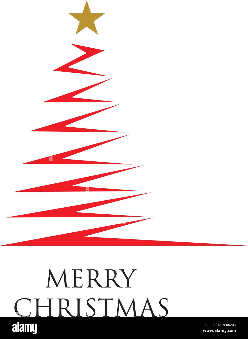 Christmas tree Vector Illustration Stock Vector Image & Art - Alamy