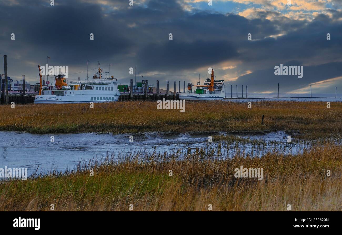 The small town of Neßmersiel in East Frisia, Germany, is known for its ...