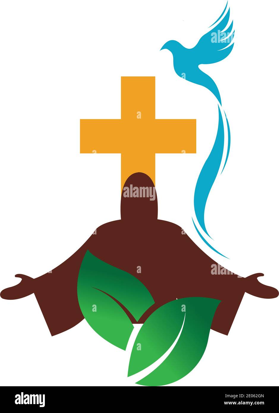 church christian line art logo design,Christian symbols Stock Vector ...