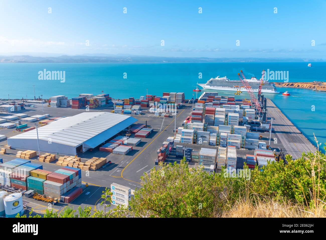 Napier new zealand aerial view hi-res stock photography and images - Alamy