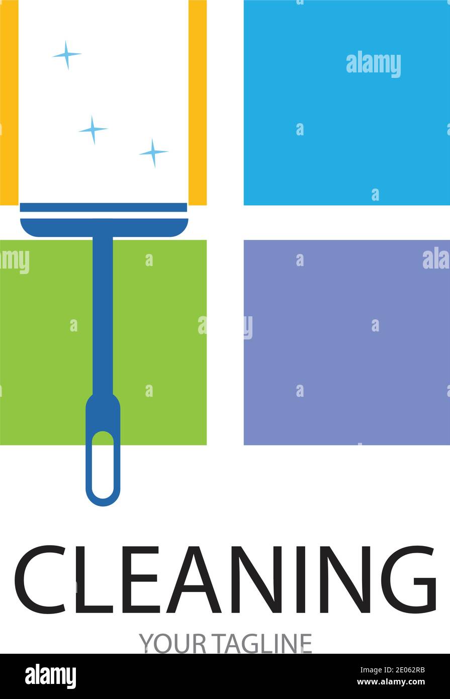 Cleaning logo and symbol illustration vector template Stock Vector ...