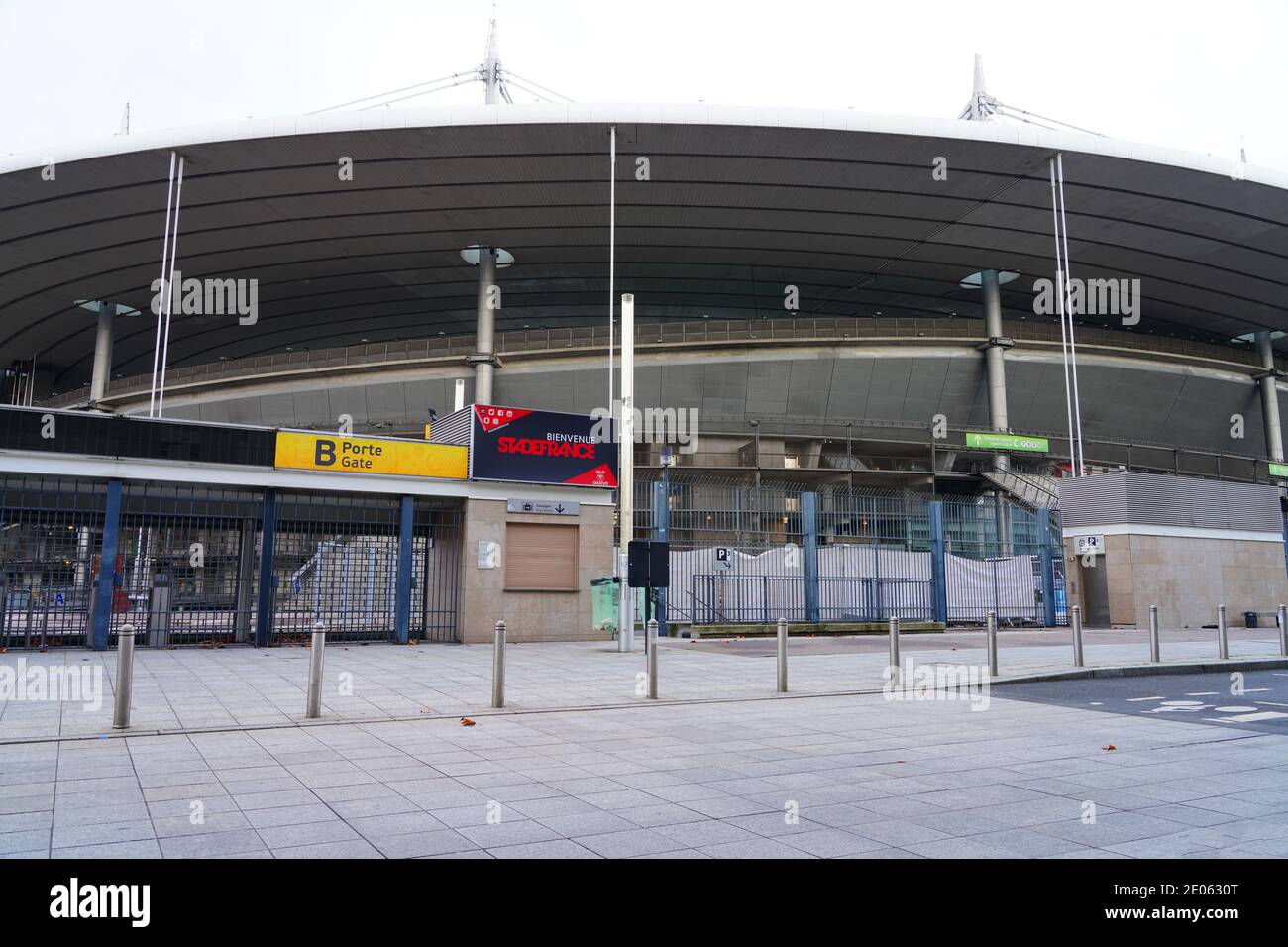 SAINT-DENIS, FRANCE –25 DEC 2020- View of the Stade de France, a ...