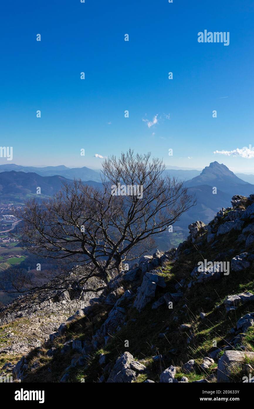 mountain landscape in the basque country Stock Photo - Alamy