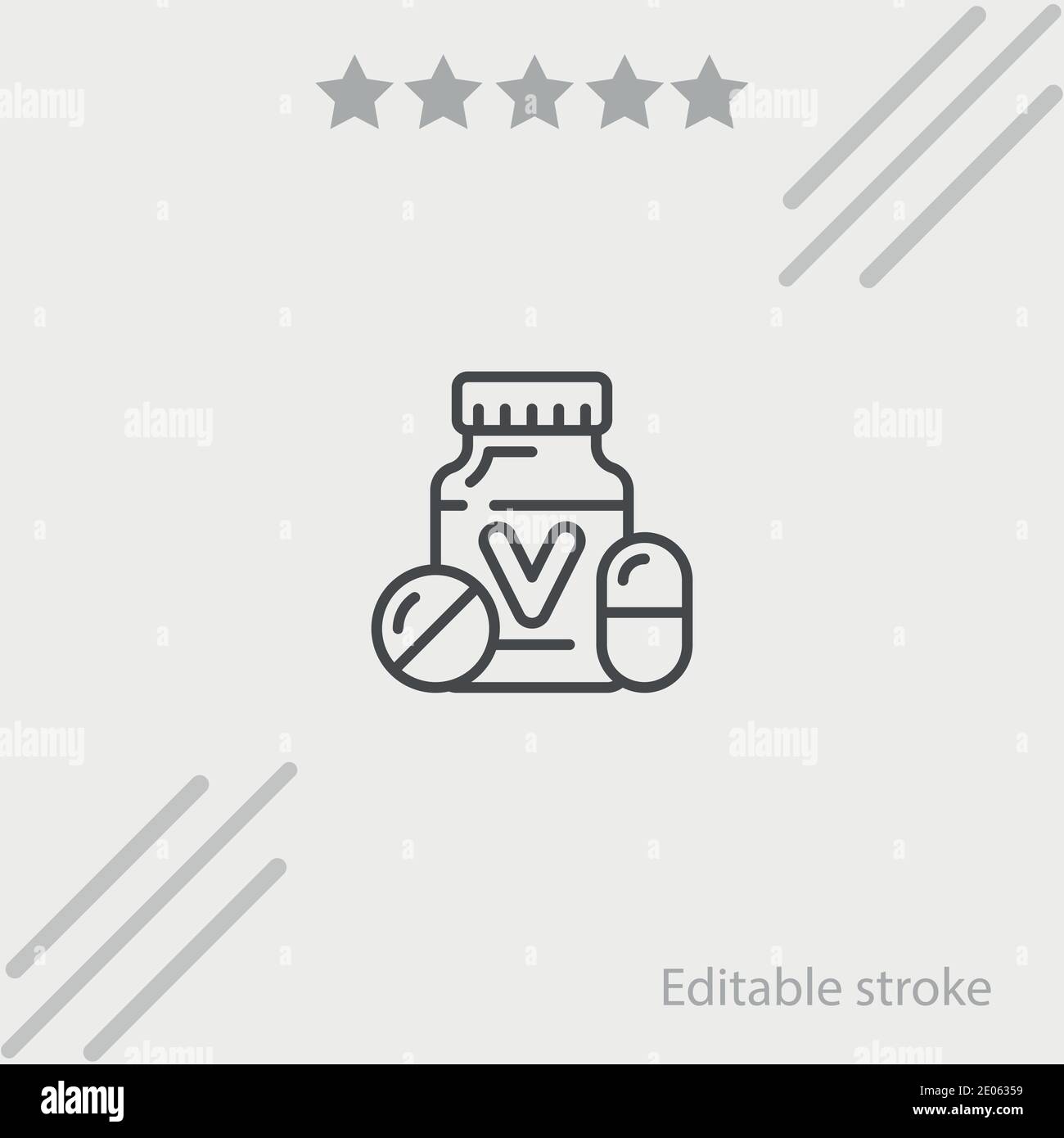 vitamins vector icon modern simple vector illustration Stock Vector ...