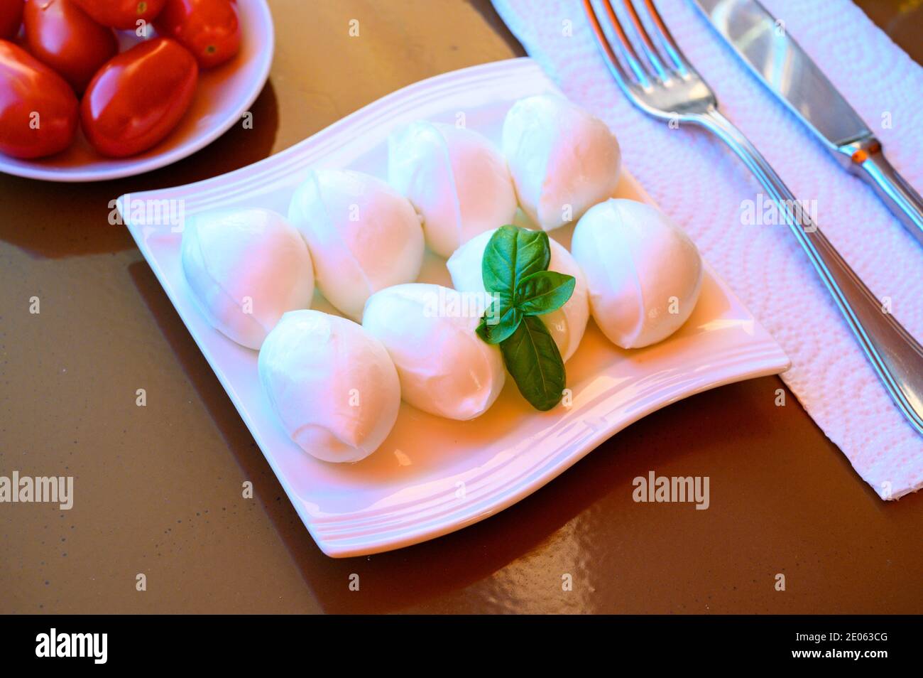 Fresh soft white italian cheese mozzarella buffalo made from Italian ...