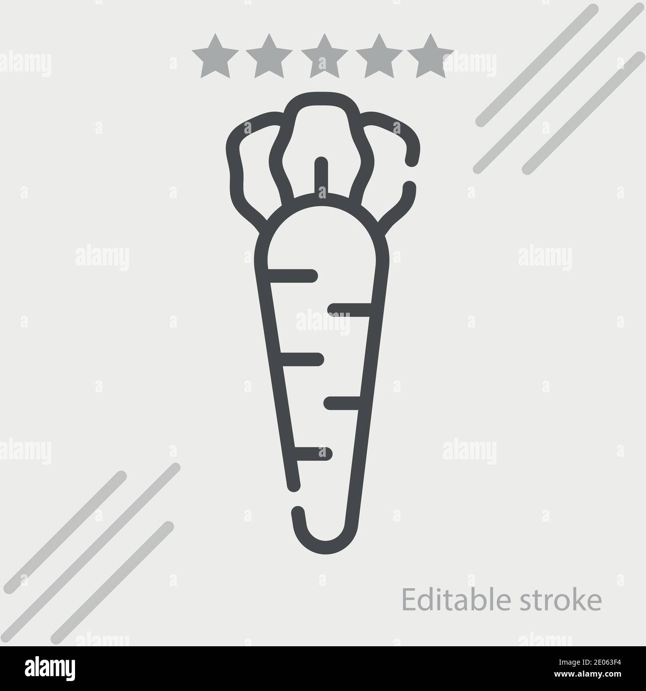 carrot vector icon modern simple vector illustration Stock Vector Image ...