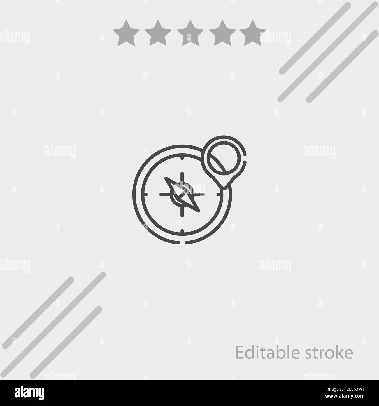 compass vector icon modern simple vector illustration Stock Vector ...