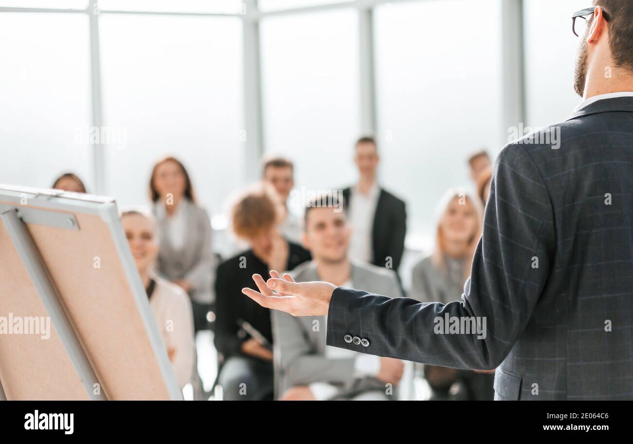 business man makes a report in the conference room Stock Photo - Alamy