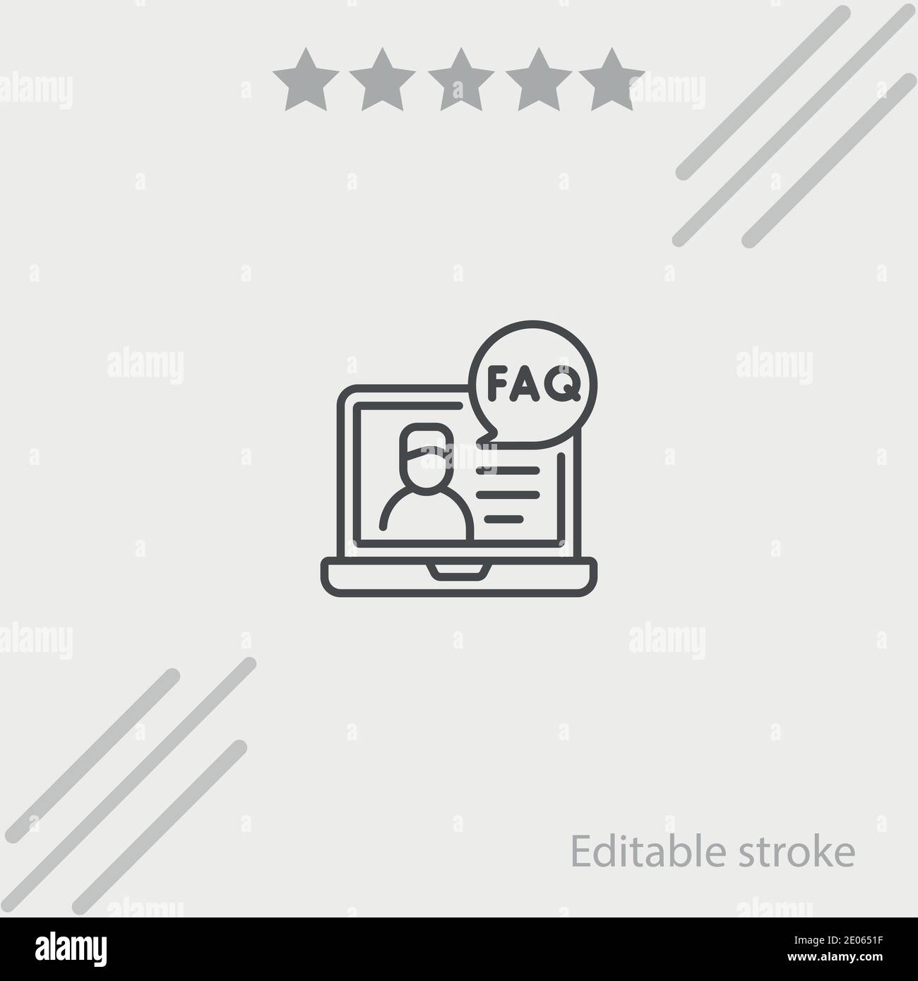 faq vector icon modern simple vector illustration Stock Vector Image ...