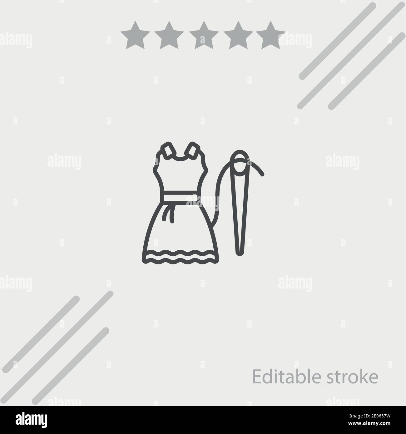 Dressmaking vector icon modern simple vector illustration Stock Vector ...