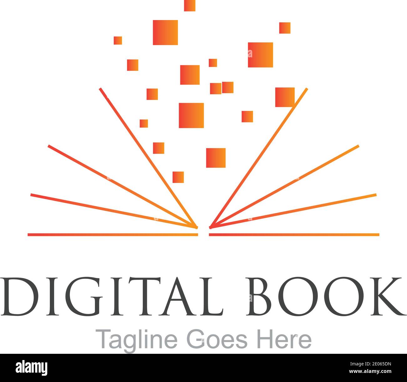 Digital book logo technology vector icon design Stock Vector Image ...