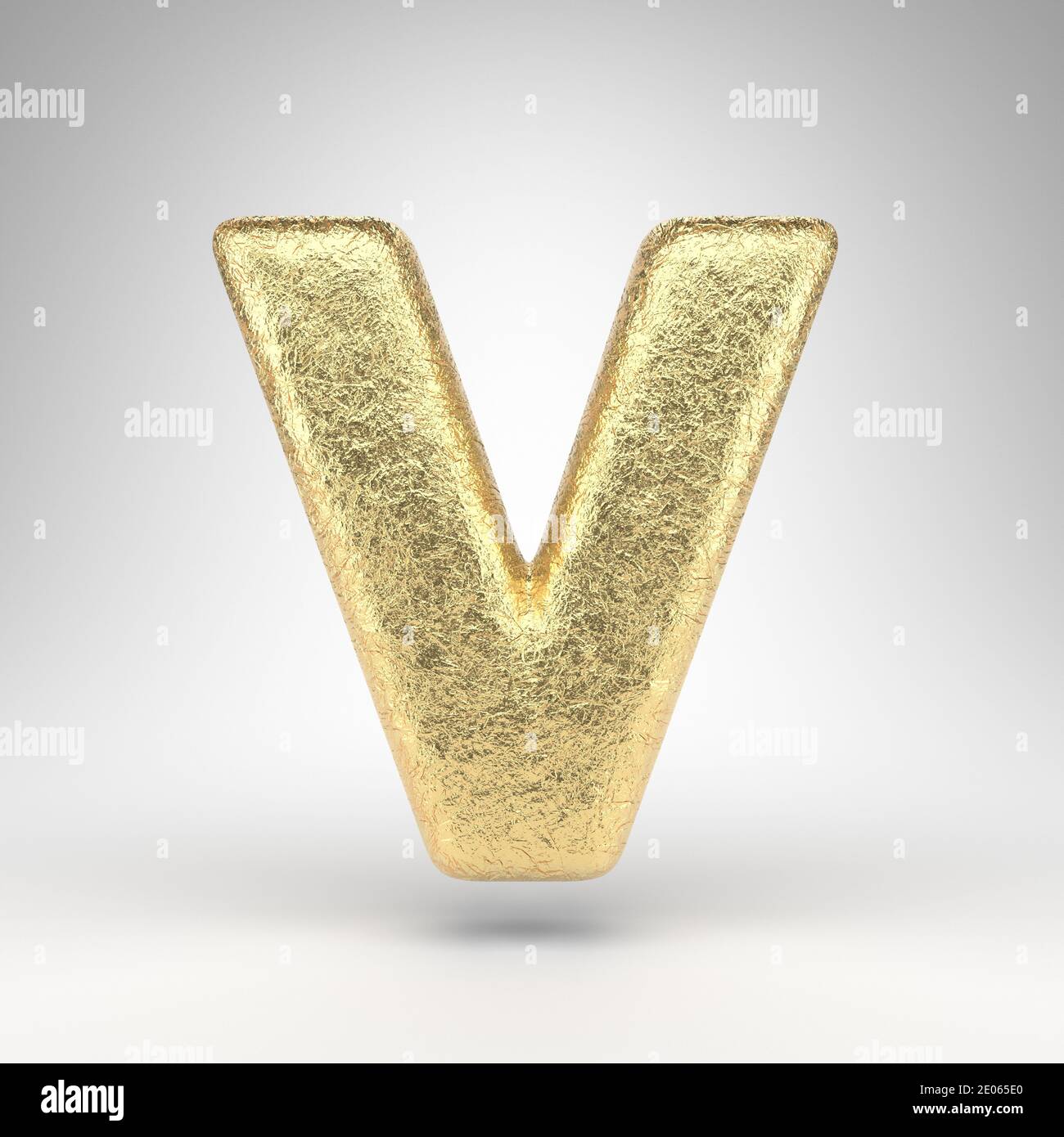 The Letter V In Glitter