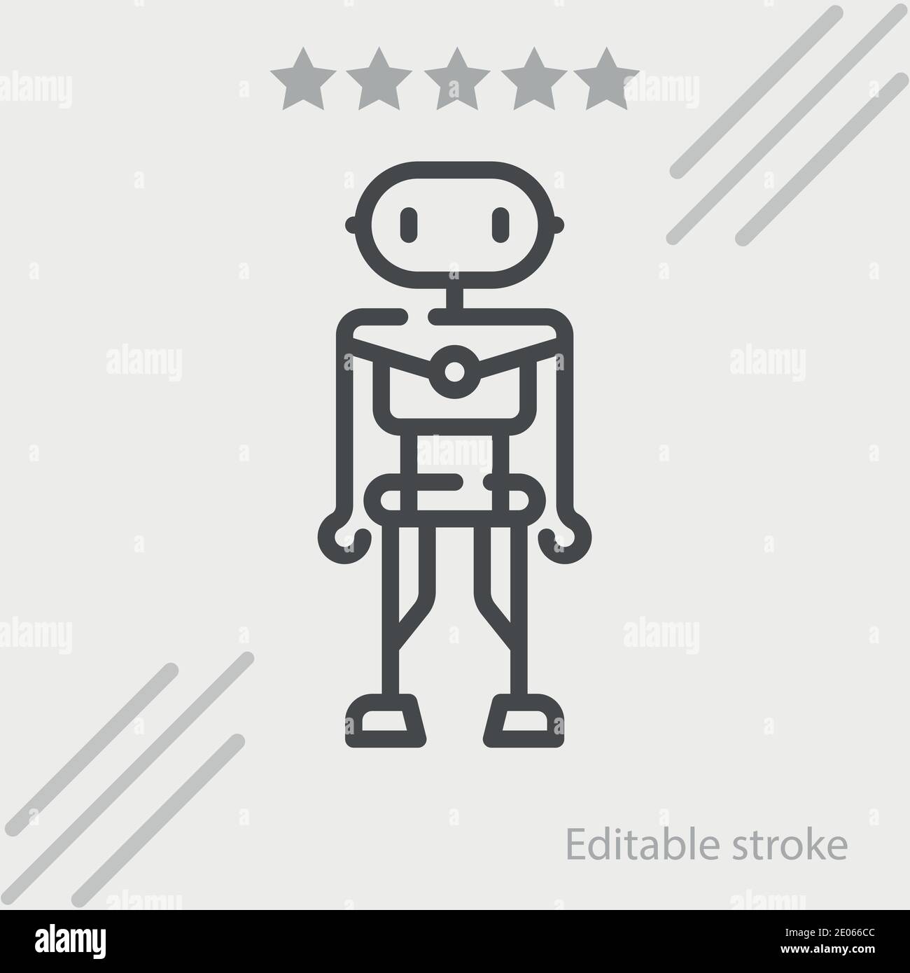 robot vector icon modern simple vector illustration Stock Vector Image ...