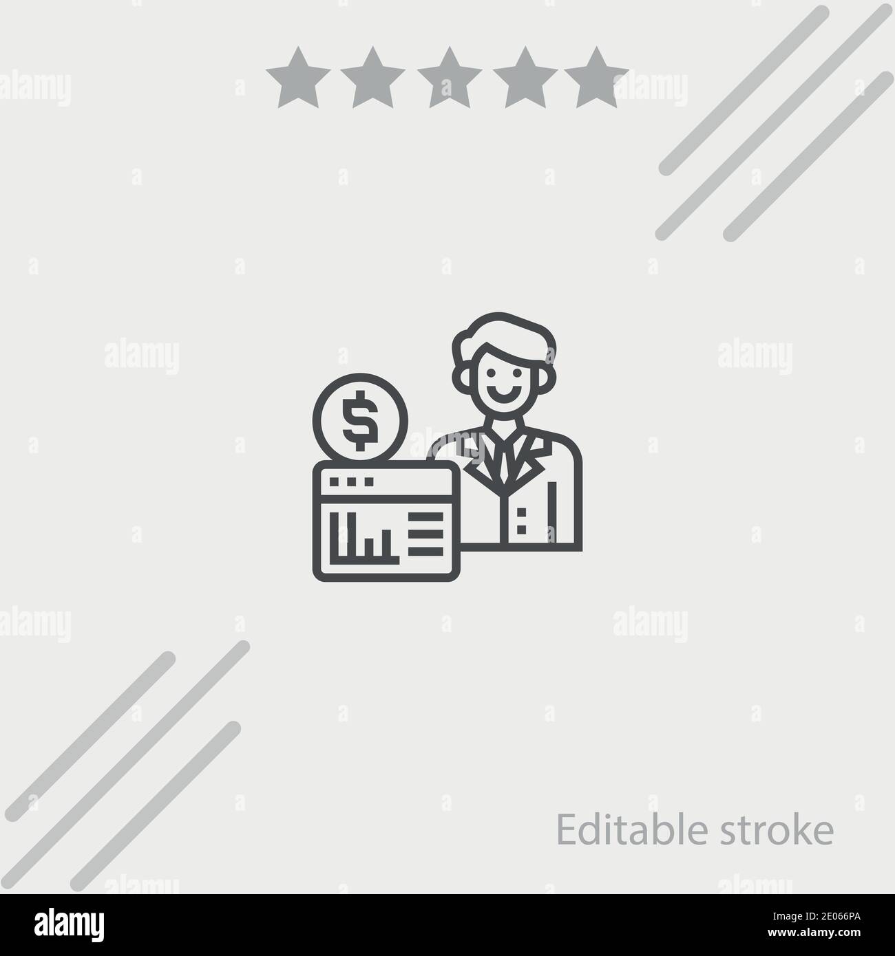 manager vector icon modern simple vector illustration Stock Vector ...
