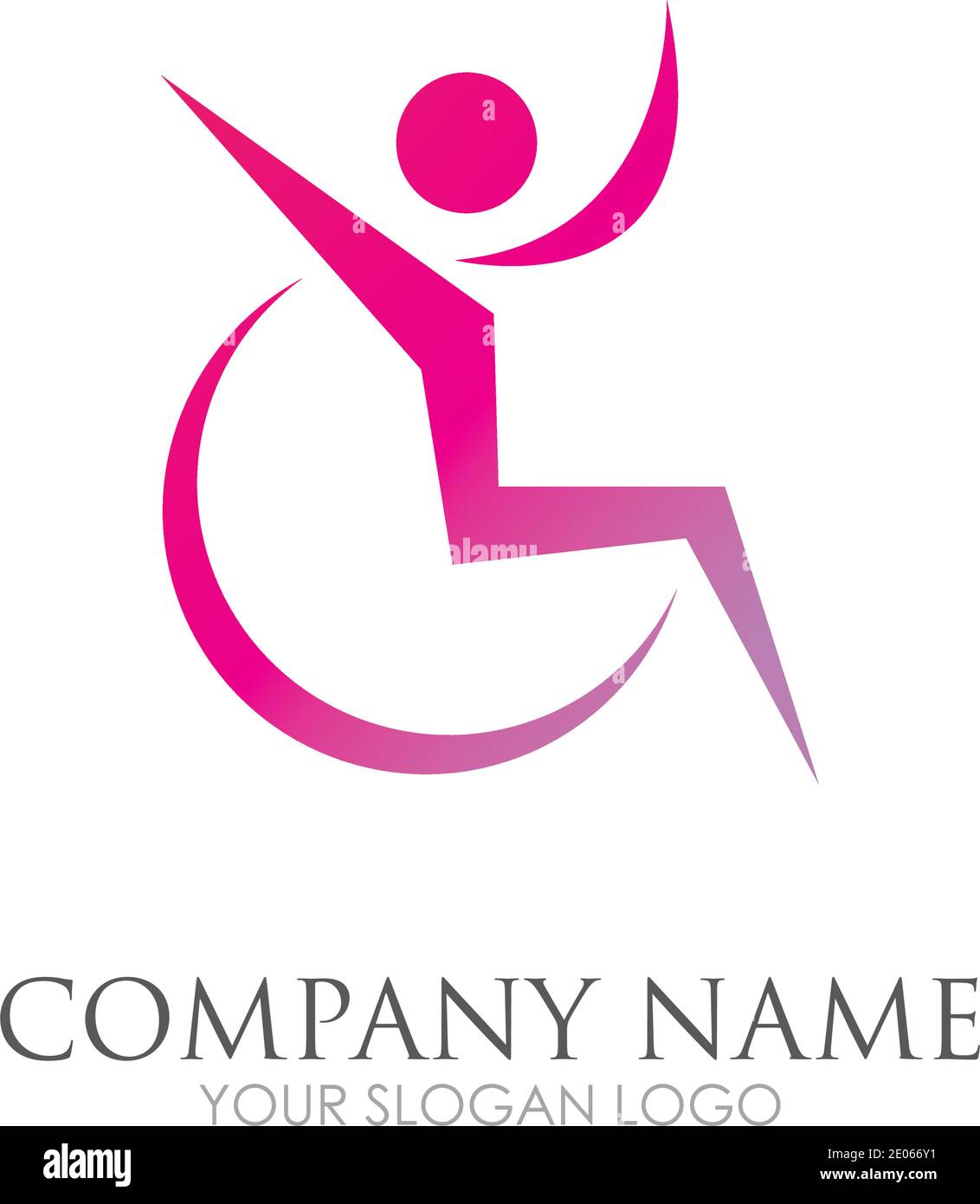 disability logo vector illustration design template - vector Stock ...