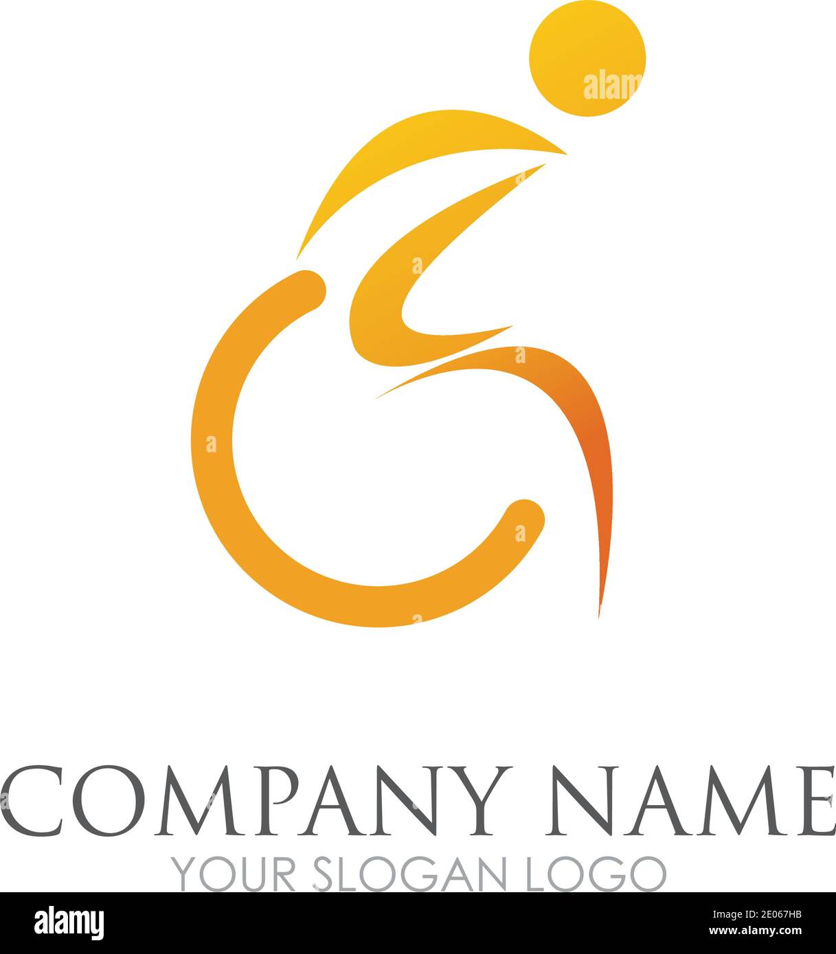 disability logo vector illustration design template - vector Stock ...