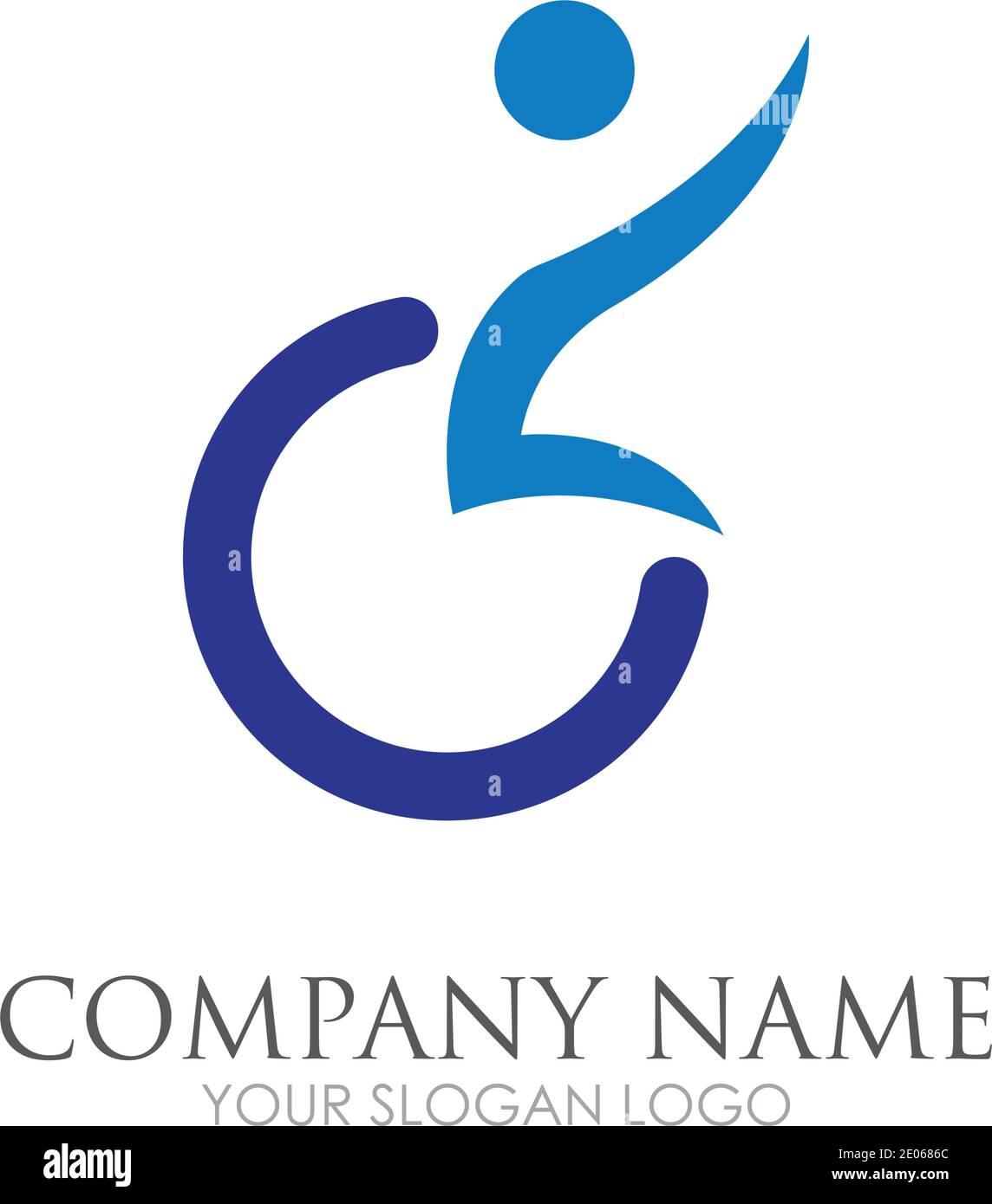 disability logo vector illustration design template - vector Stock ...