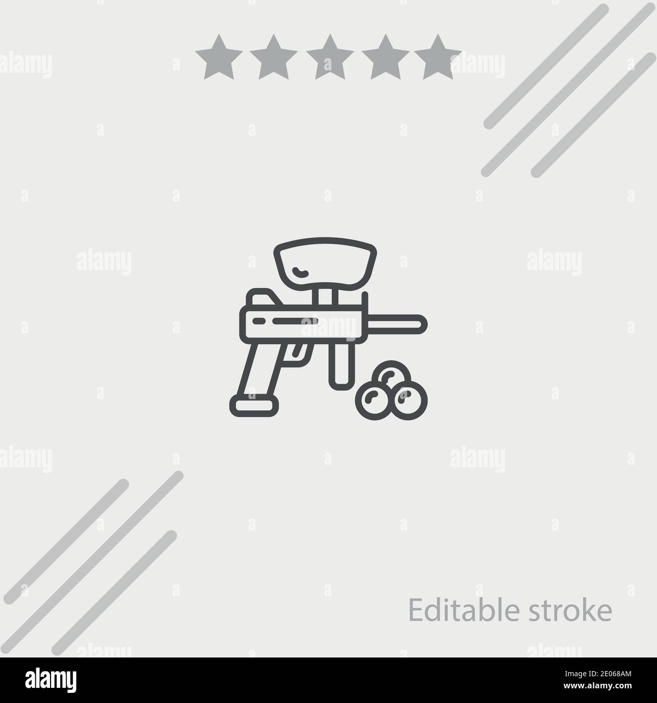 paintball vector icon modern simple vector illustration Stock Vector ...