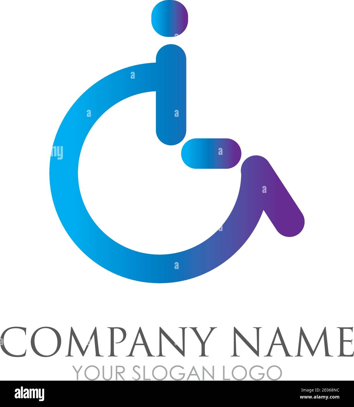 disability logo vector illustration design template - vector Stock ...