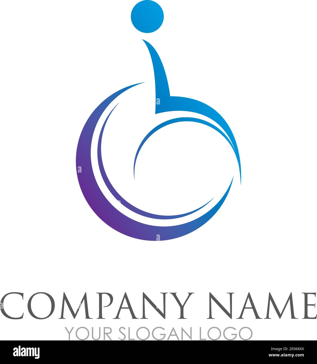 disability logo vector illustration design template - vector Stock ...