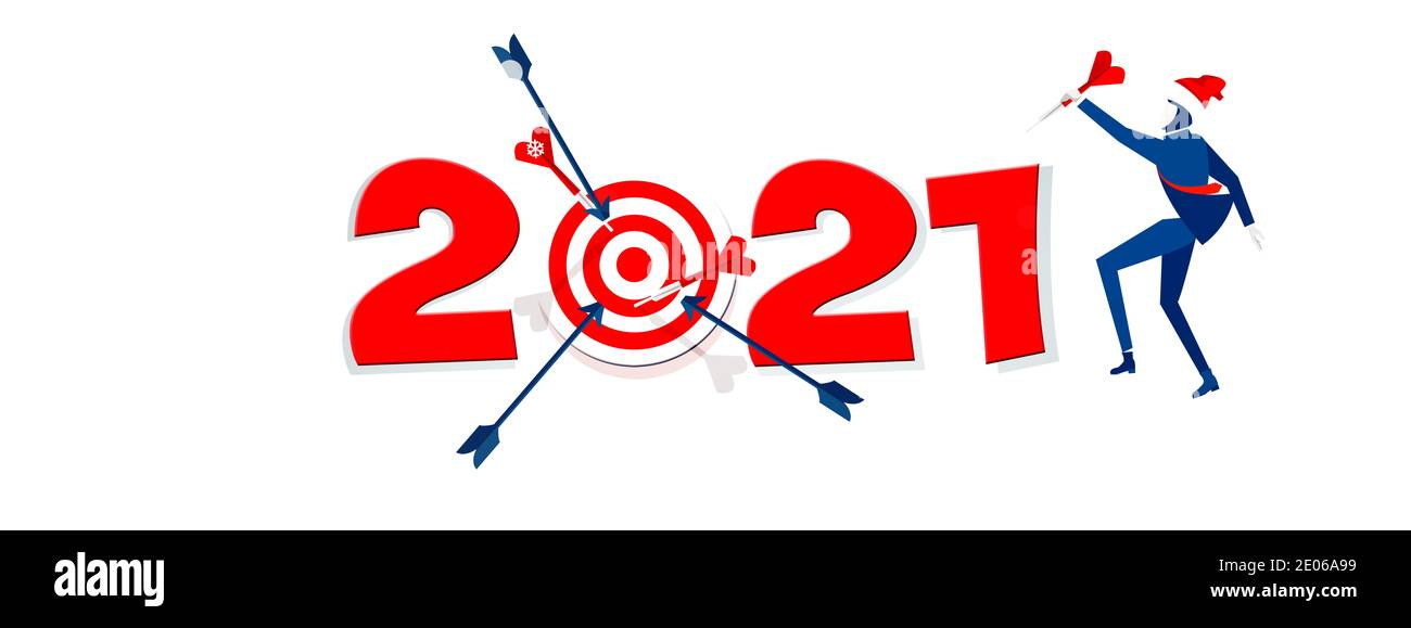 Creative design concept for the year 2021. 3D illustration Stock Photo ...