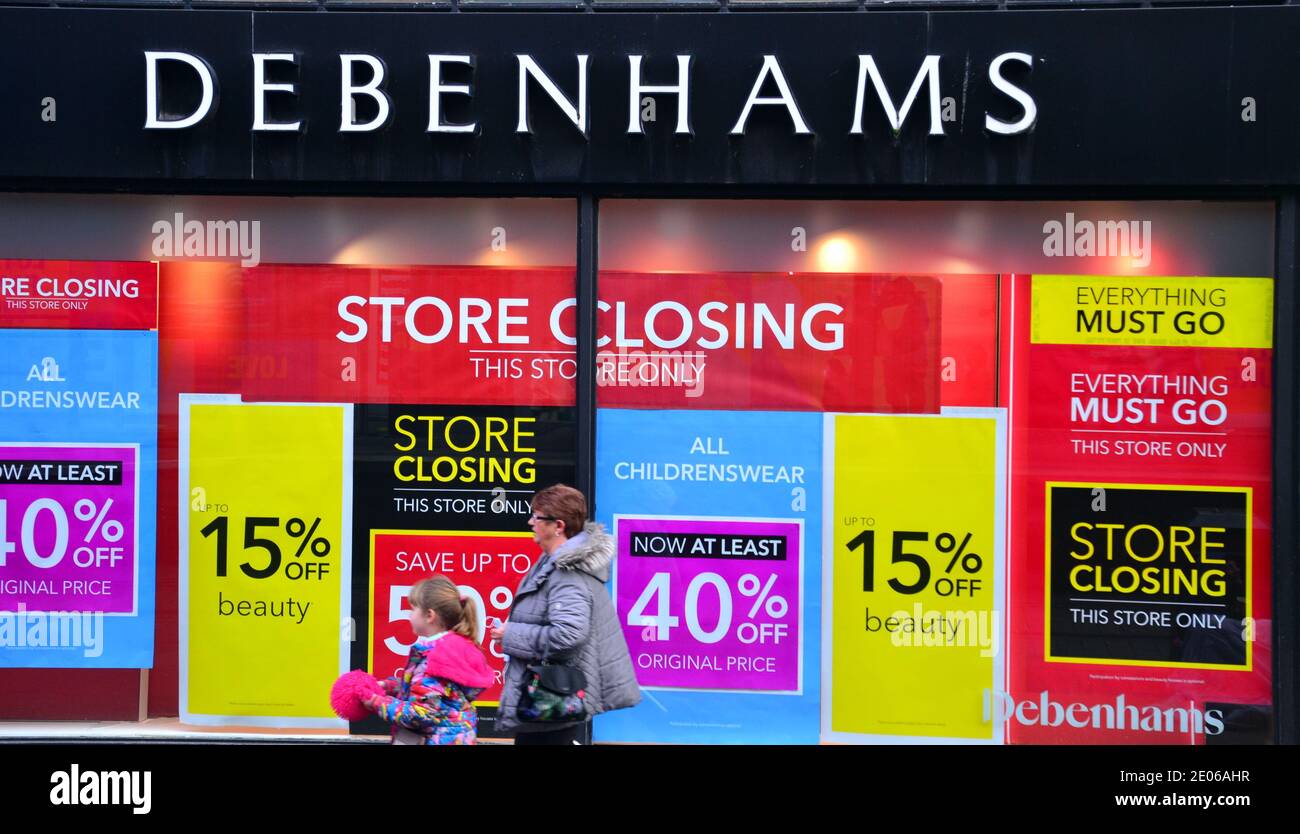 Debenhams shop window display hi-res stock photography and images - Alamy