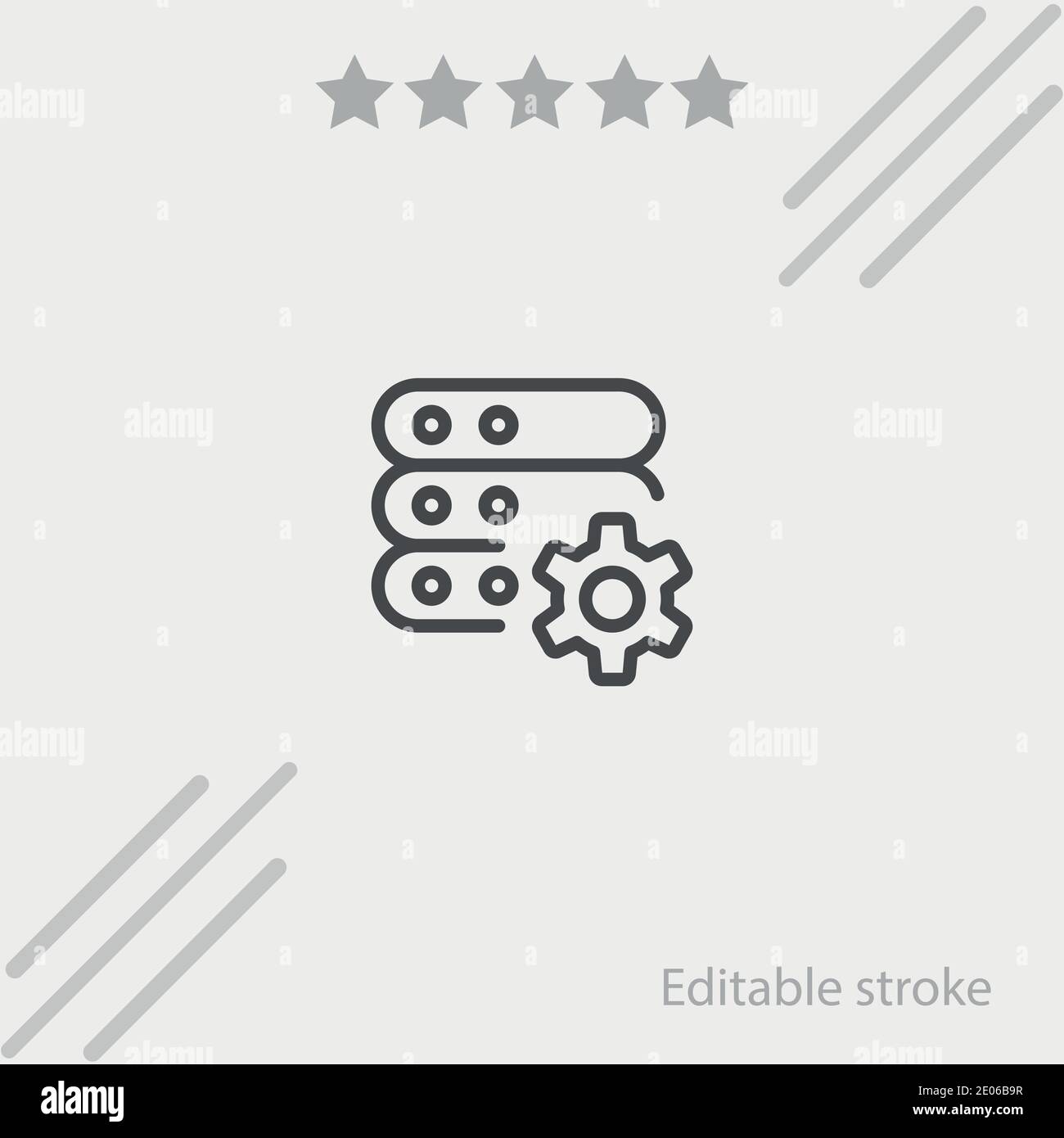 setting vector icon modern simple vector illustration Stock Vector ...