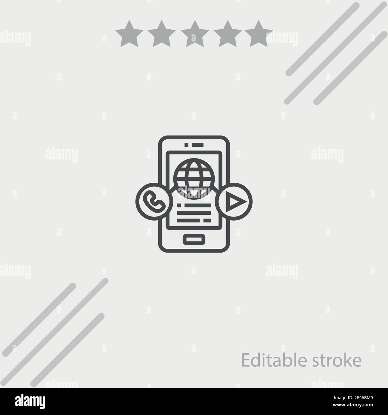 social media vector icon modern simple vector illustration Stock Vector ...