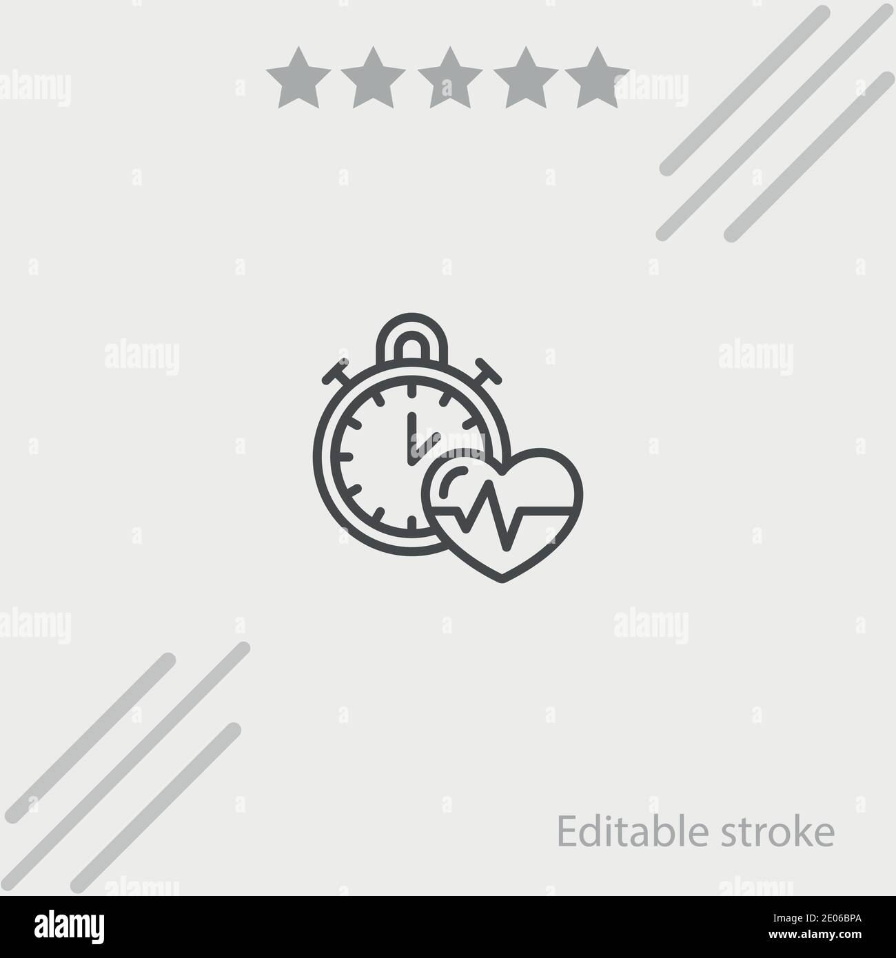 heart rate vector icon modern simple vector illustration Stock Vector ...