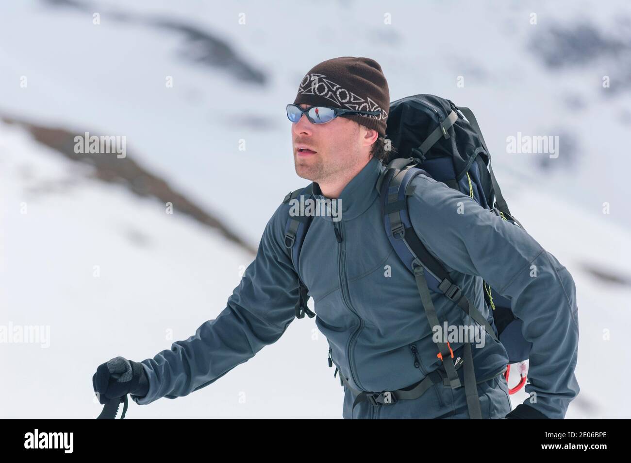 A group of alpinists doing a skitour Stock Photo - Alamy