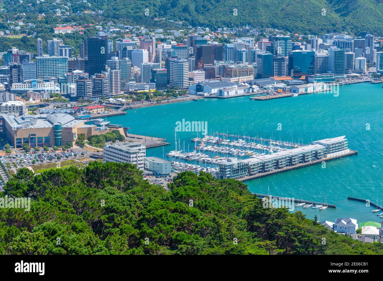 Aerial wellington city skyline victoria hi-res stock photography and ...