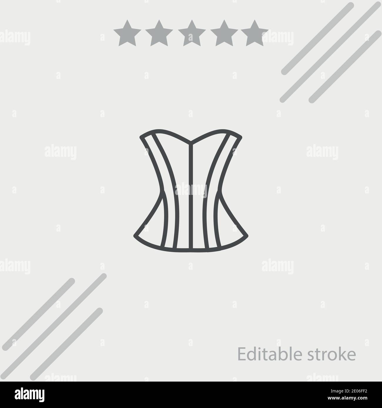 corset vector icon modern simple vector illustration Stock Vector Image ...