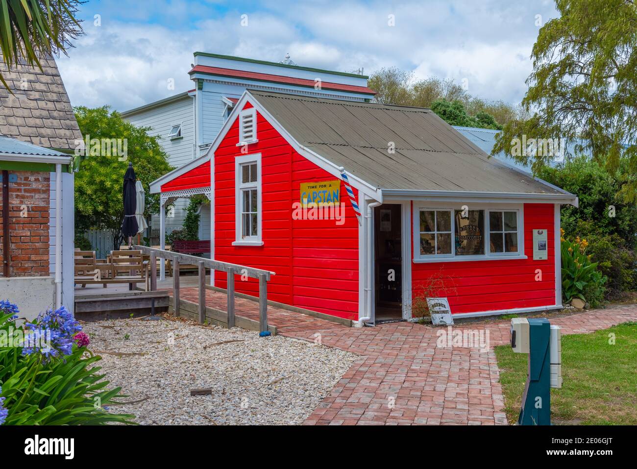 NELSON, NEW ZEALAND, FEBRUARY 5, 2020: Historial buildings at Founders ...