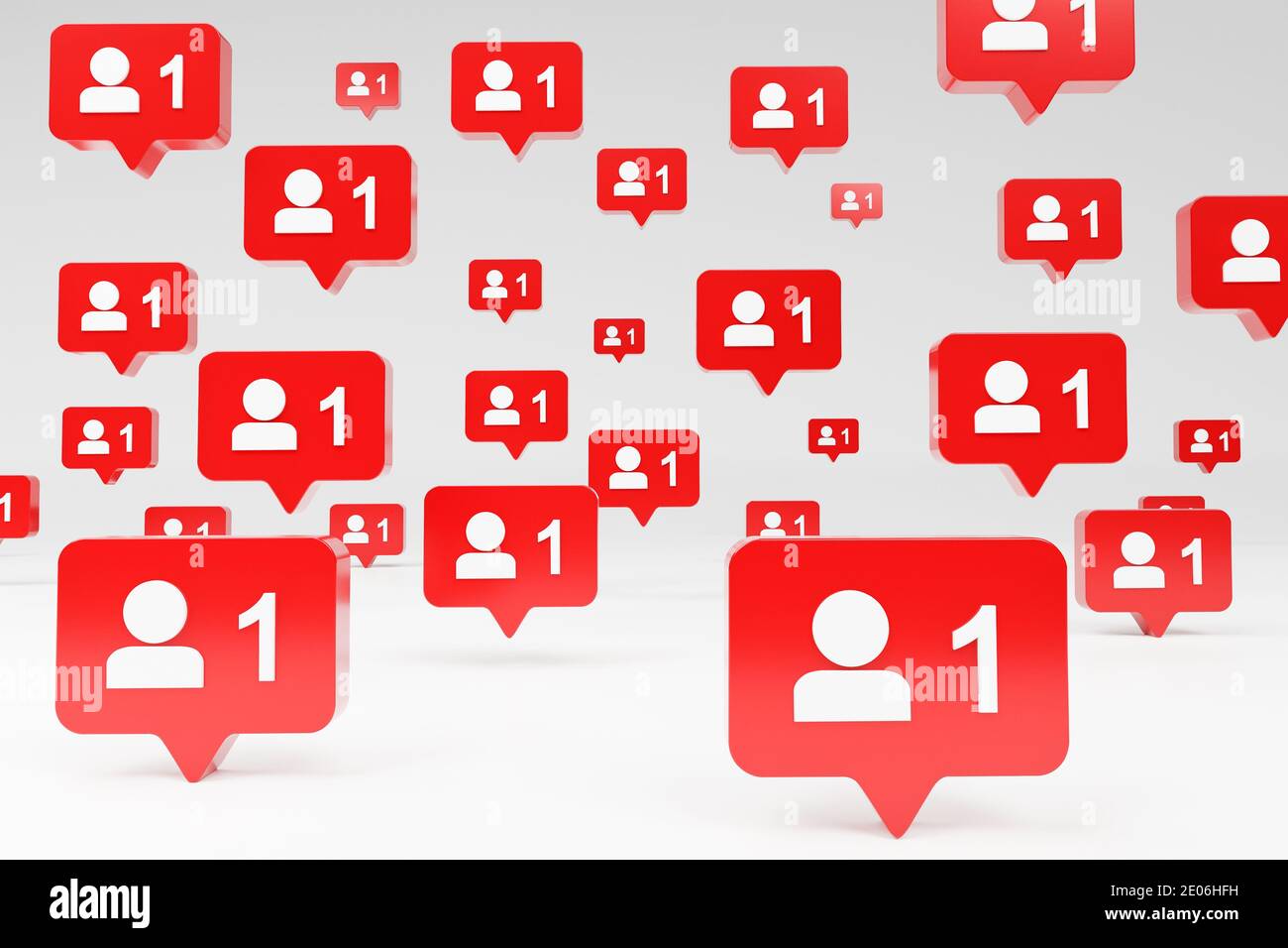 Santander, Spain - December 22, 2020: notification icon with a new ...