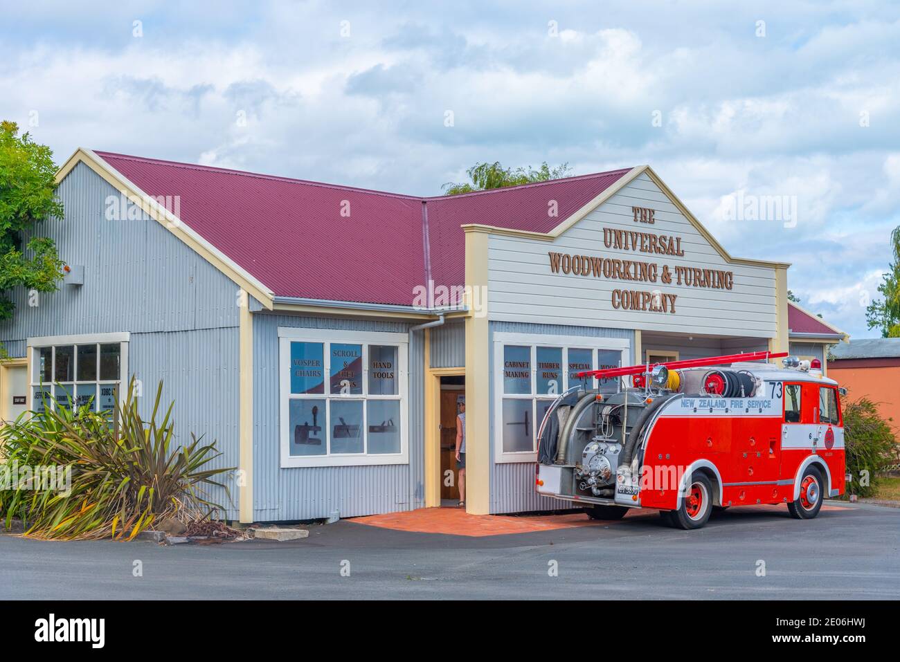 NELSON, NEW ZEALAND, FEBRUARY 5, 2020: Historial fire station at ...
