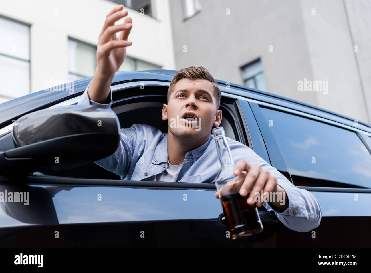 Driver car window angry hi-res stock photography and images - Alamy