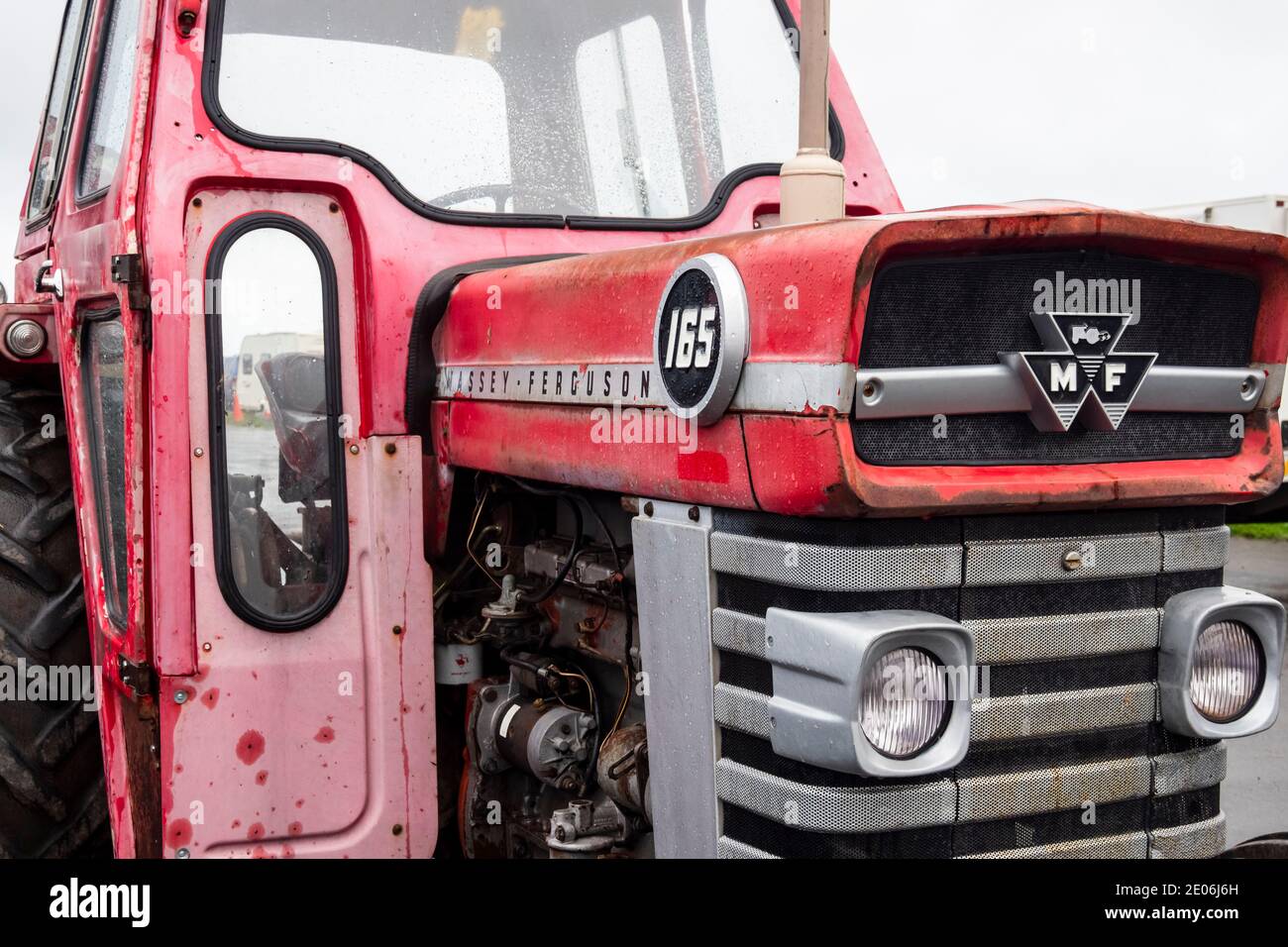 Antique Massey Ferguson 165 tractor at a vintage tractor rally in North ...
