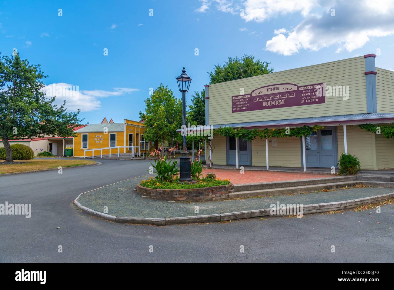 NELSON, NEW ZEALAND, FEBRUARY 5, 2020: Historial buildings at Founders ...