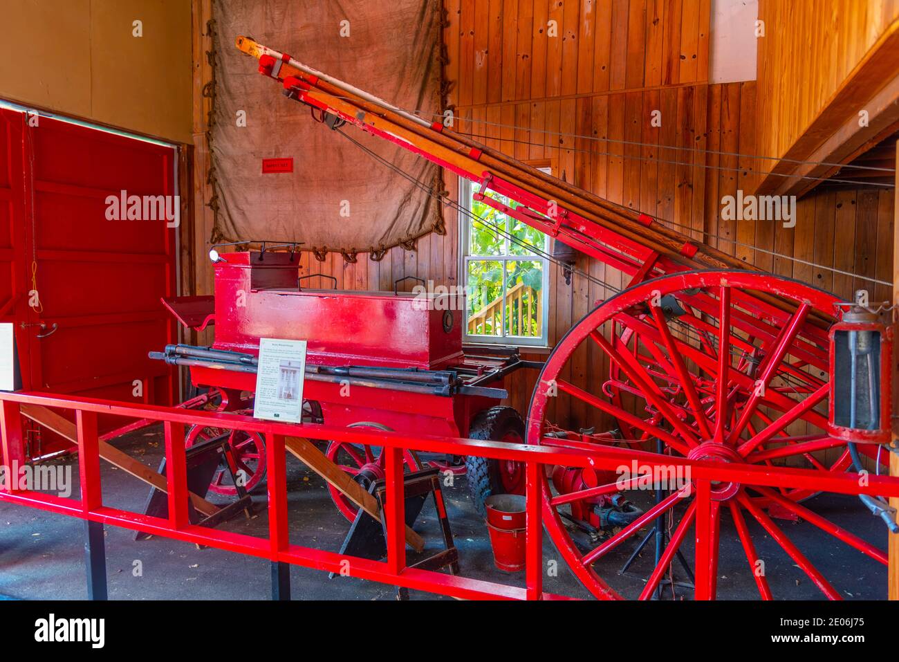 NELSON, NEW ZEALAND, FEBRUARY 5, 2020: Historial fire station at ...