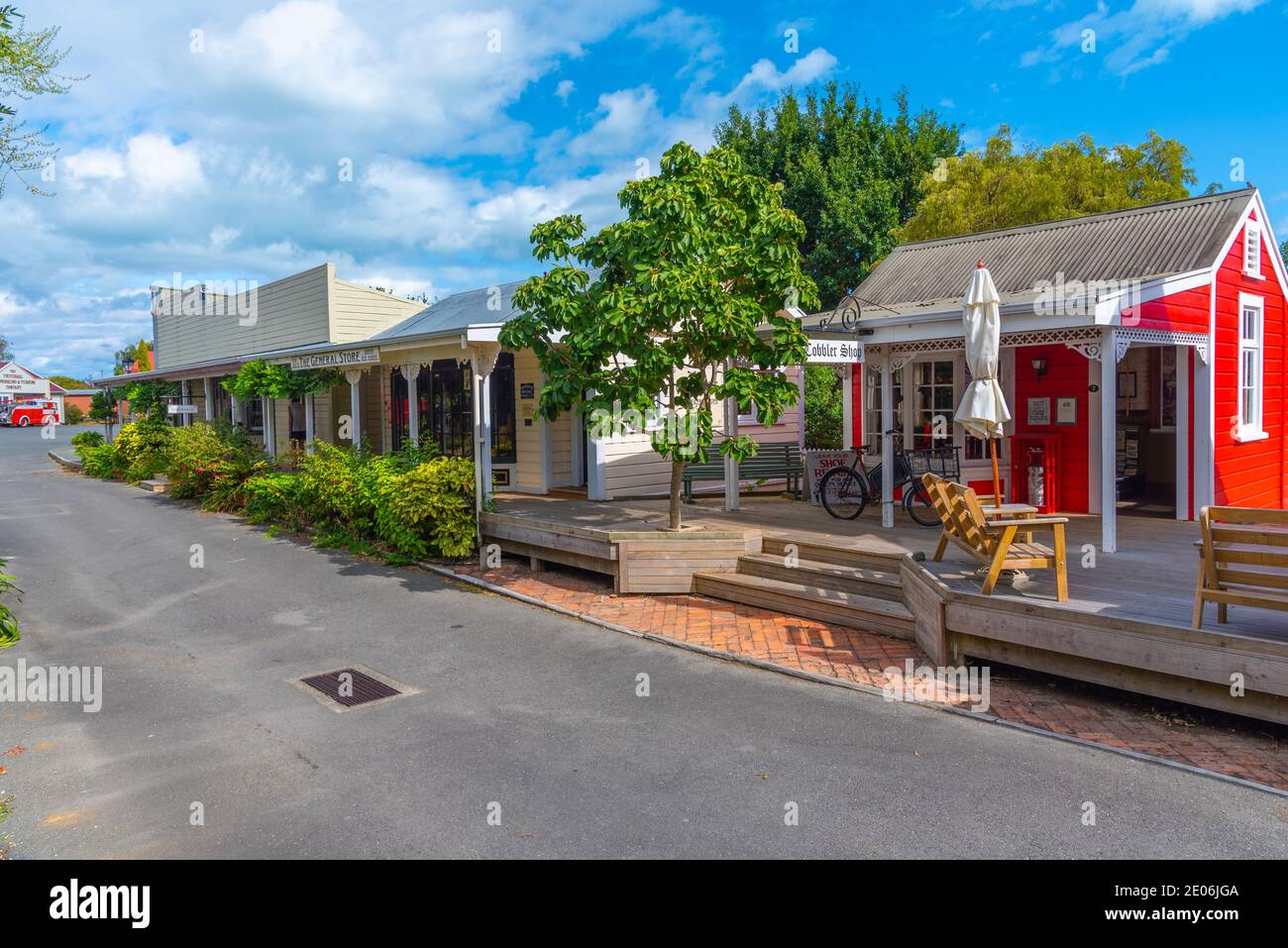NELSON, NEW ZEALAND, FEBRUARY 5, 2020: Historial buildings at Founders ...