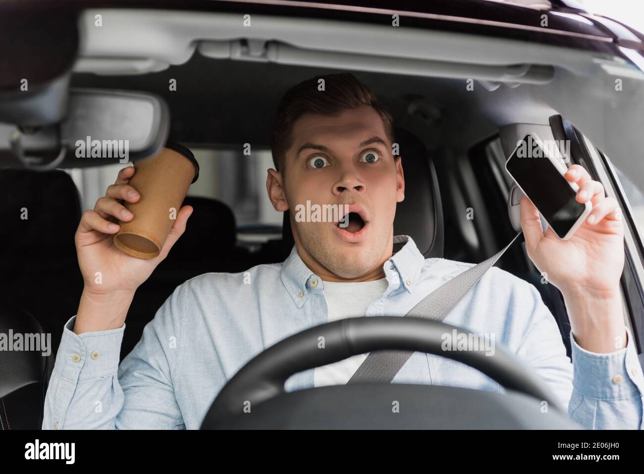 Frightened driver hi-res stock photography and images - Alamy